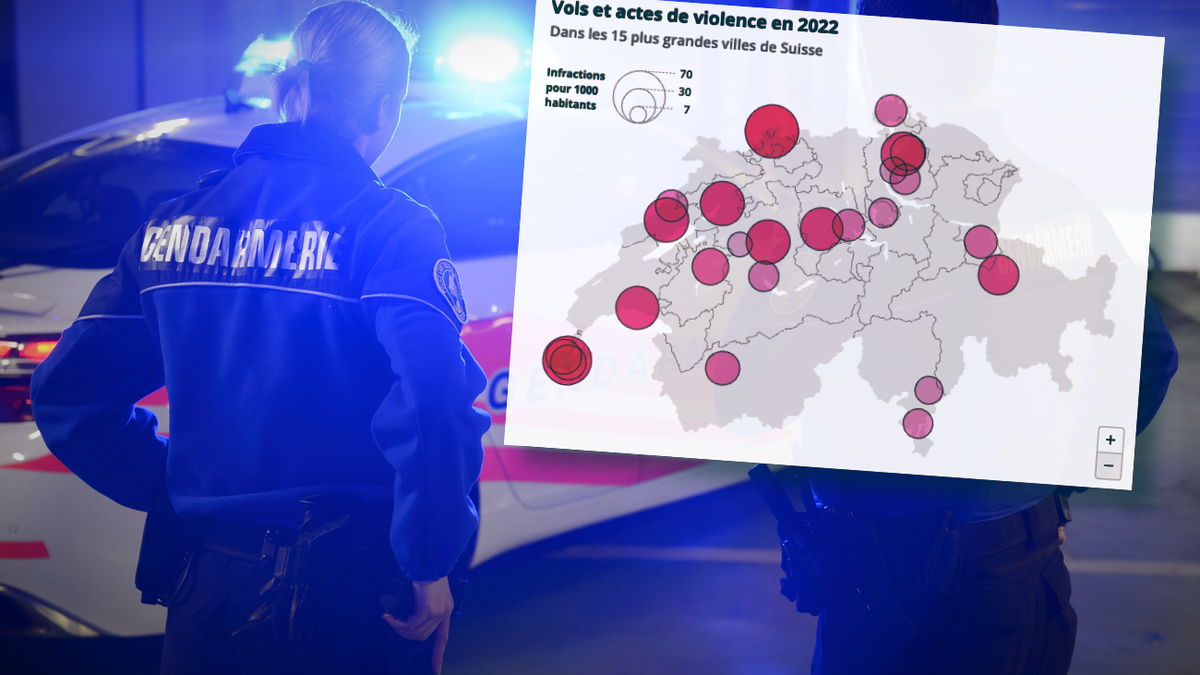 Voici les cantons où il y a le plus de crimes en Suisse