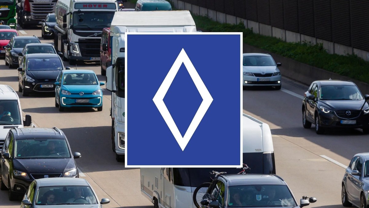 Un panneau losange est apparu en France, voici sa signification Un panneau losange est apparu en France, voici sa signification
