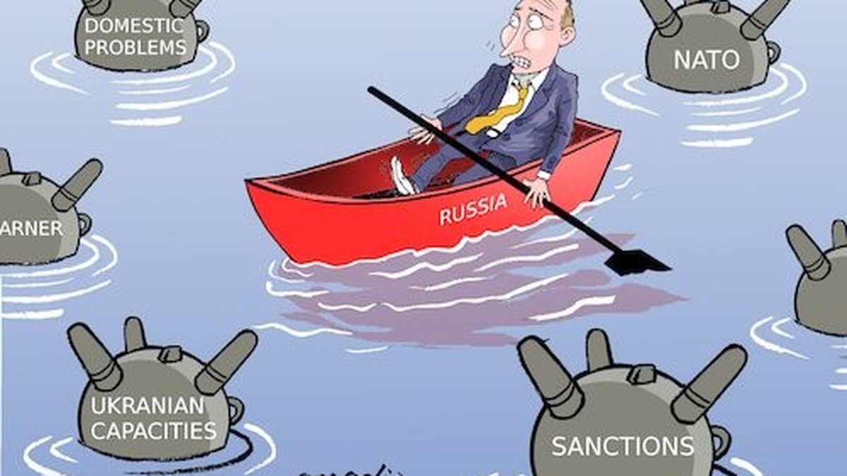 27 caricatures qui prouvent que Poutine est au fond du bac