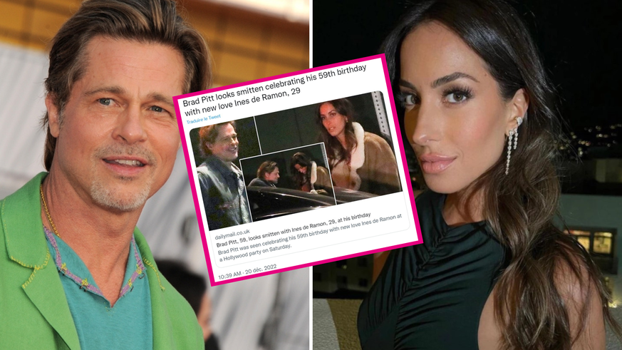 Brad Pitt fête son anni avec Inès de Ramon, sa copine genevoise