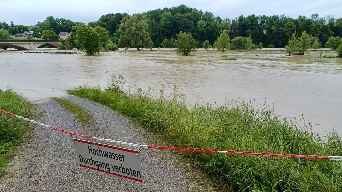 La Suisse allemande frappée par de nombreuses inondations