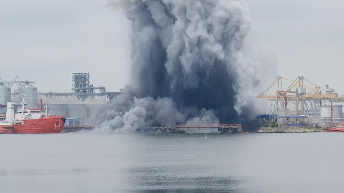 Un drone maritime a explosé dans le port roumain de Constanta