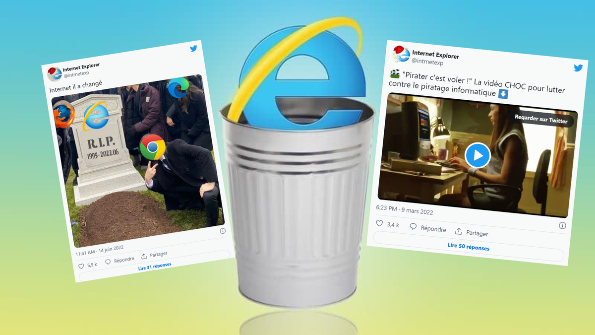 Internet Explorer, c'est fini: les meilleurs tweets du compte parodique