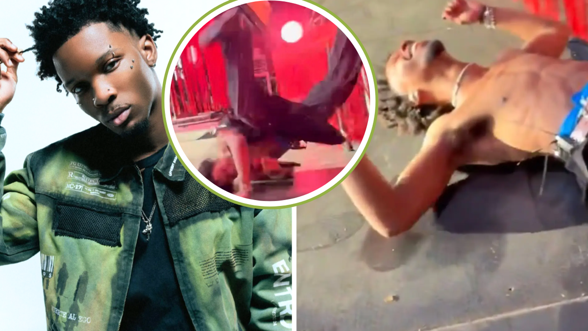 Le chanteur d4vd a fait une énorme chute à Coachella