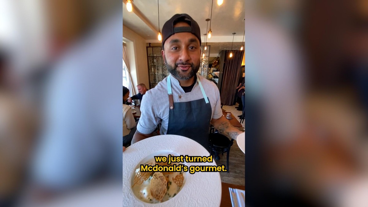Un chef transforme un Filet-O-Fish du MacDo en un repas gastronomique