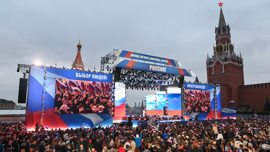 Vladimir Poutine a donné un discours sur la place Rouge