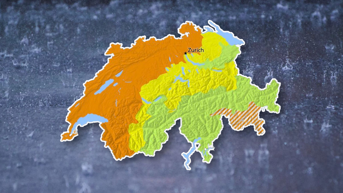 Météo: une tempête de pluie s'abattra sur la Suisse jeudi