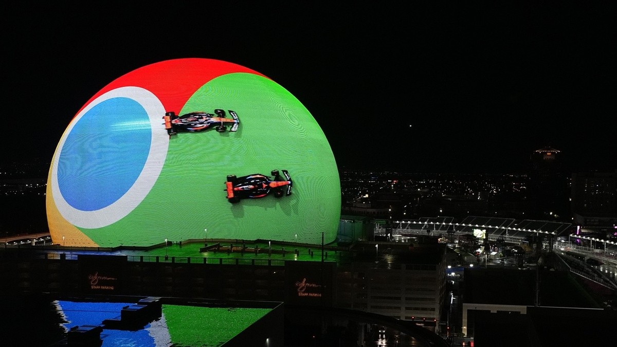 Vidéo : La F1 a pris les commandes de la sphère de Las Vegas