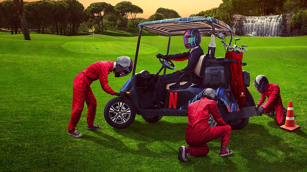 Netflix Cup: le tournoi réunit des pros du golf et de la F1