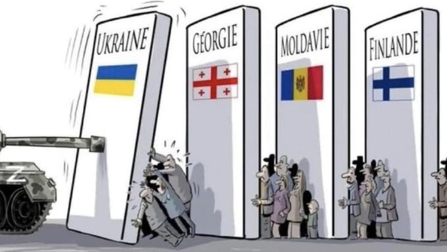 24 caricatures qui dénoncent l'horreur de la guerre de Poutine