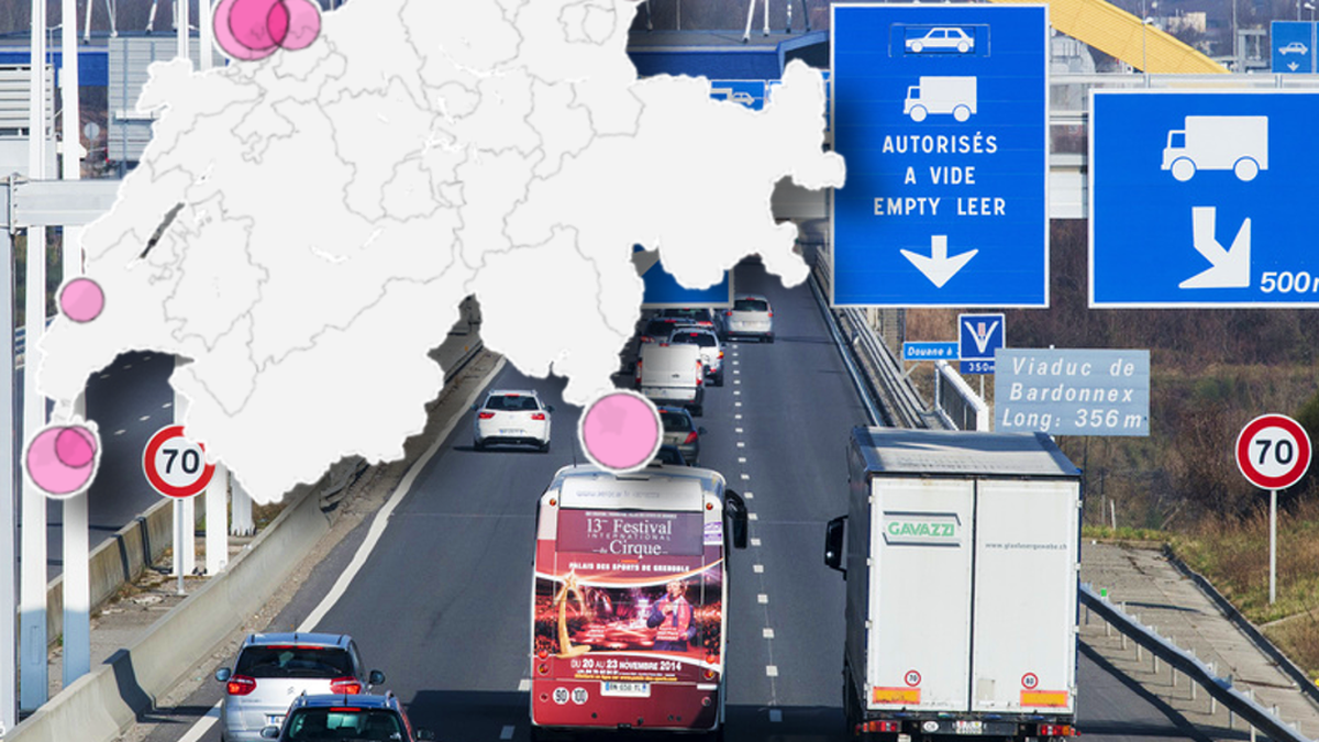 Voici combien de personnes entrent en Suisse chaque jour