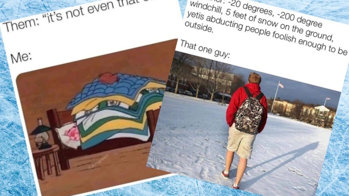 Météo et neige: 25 mèmes sur le froid de l'hiver