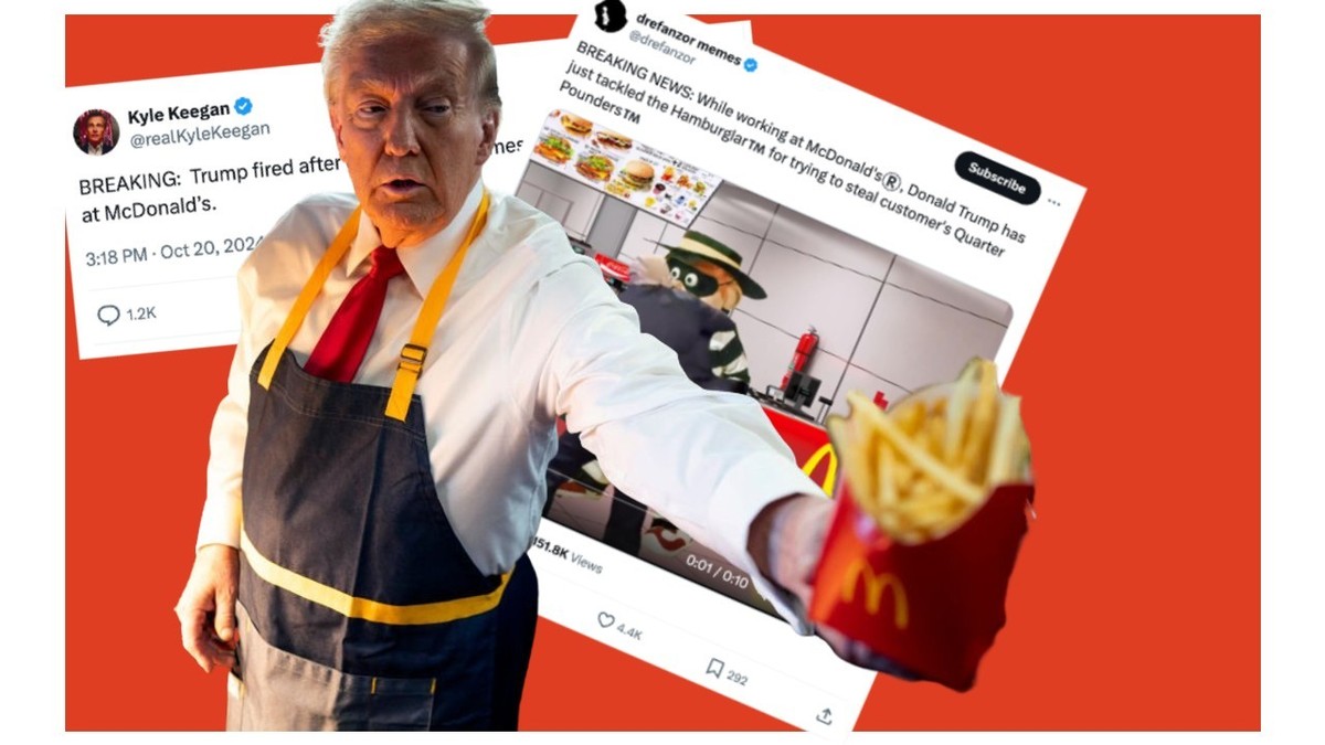Trump a joué les serveurs au McDo et les réseaux se sont régalés