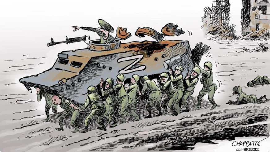 15 caricatures qui résument l'échec de Poutine en Ukraine