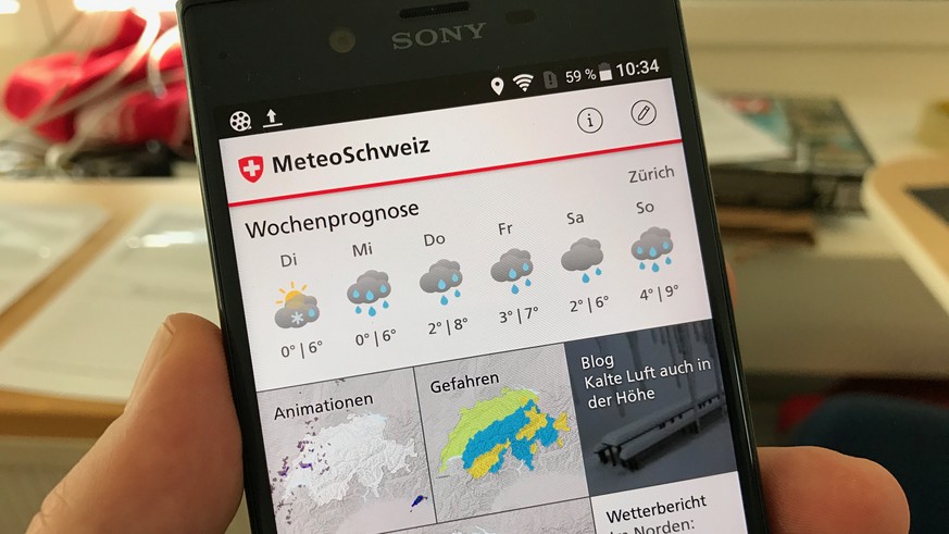 Die beste Wetter-App? MeteoSwiss gibt's in einer neuen Version