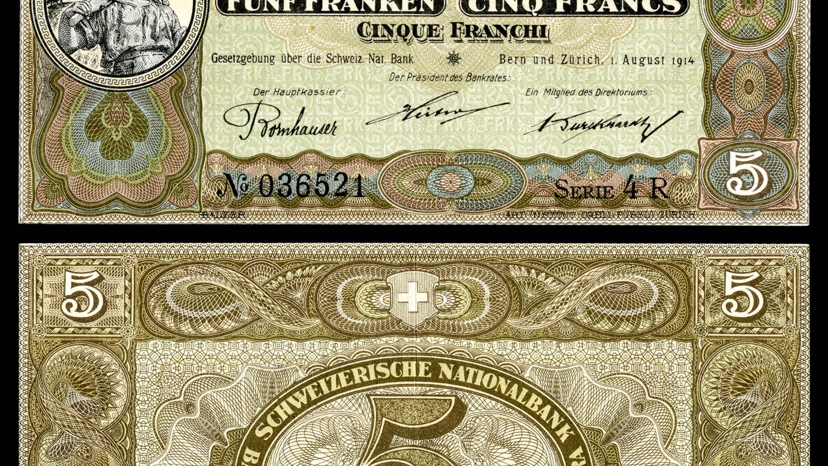 Die Geschichte der Schweizer Banknoten: Der einsame Rekord der 5 ...