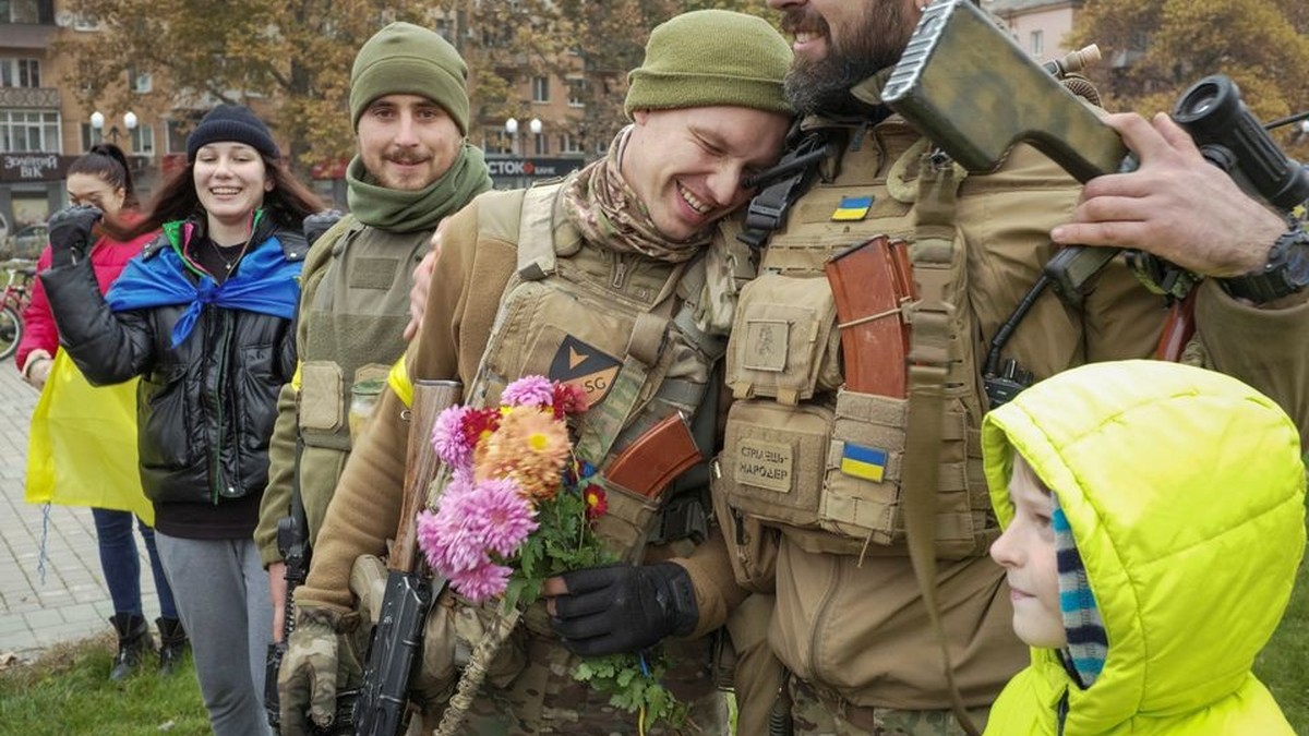 So reagiert Cherson auf die ukrainischen Soldaten in der Stadt