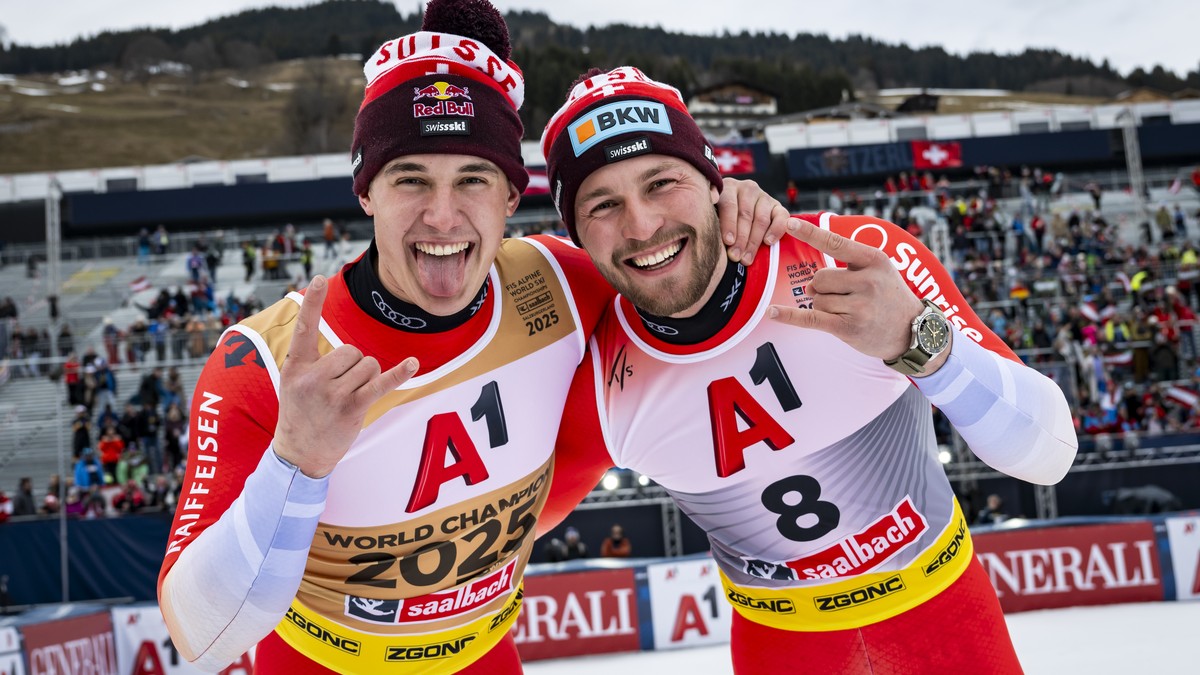 Ski-WM in Saalbach: Franjo von Allmen krönt sich zum Abfahrtsweltmeister