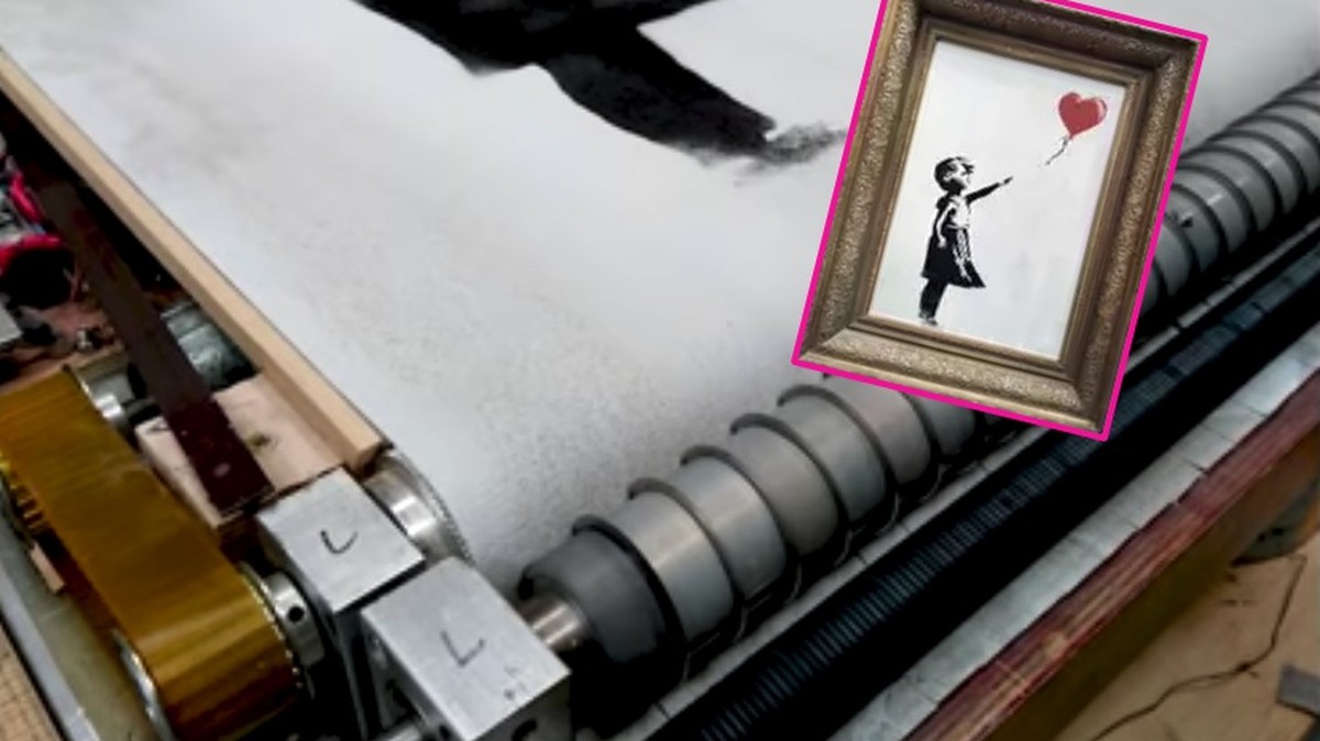 Banksy: Neues Video zeigt «Girl with a Balloon»-Shredder