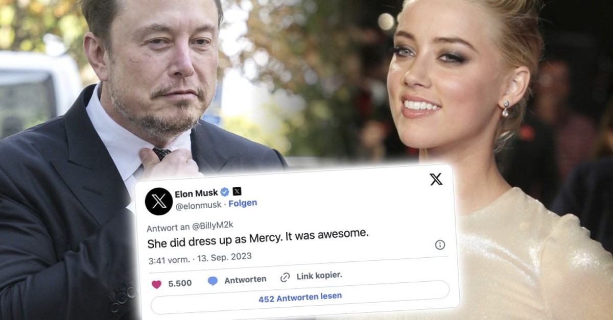 Amber Heard als Mercy: Elon Musk teilt intimes Foto seiner Ex