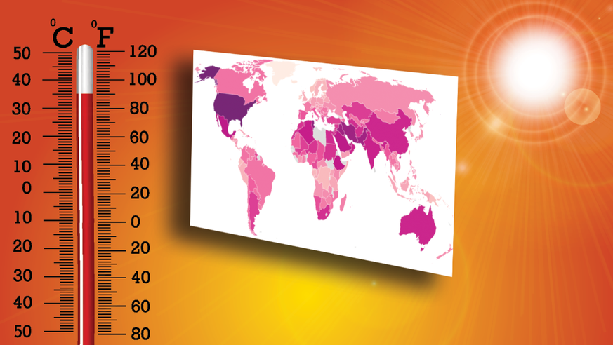 Temperaturrekorde weltweit: Das sind die heissesten Werte jedes Landes