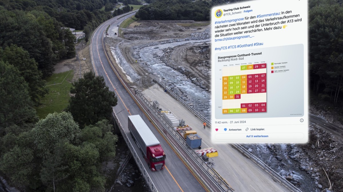 Stau Gotthard und Co.: Die aktuellsten Meldungen zum Strassenverkehr