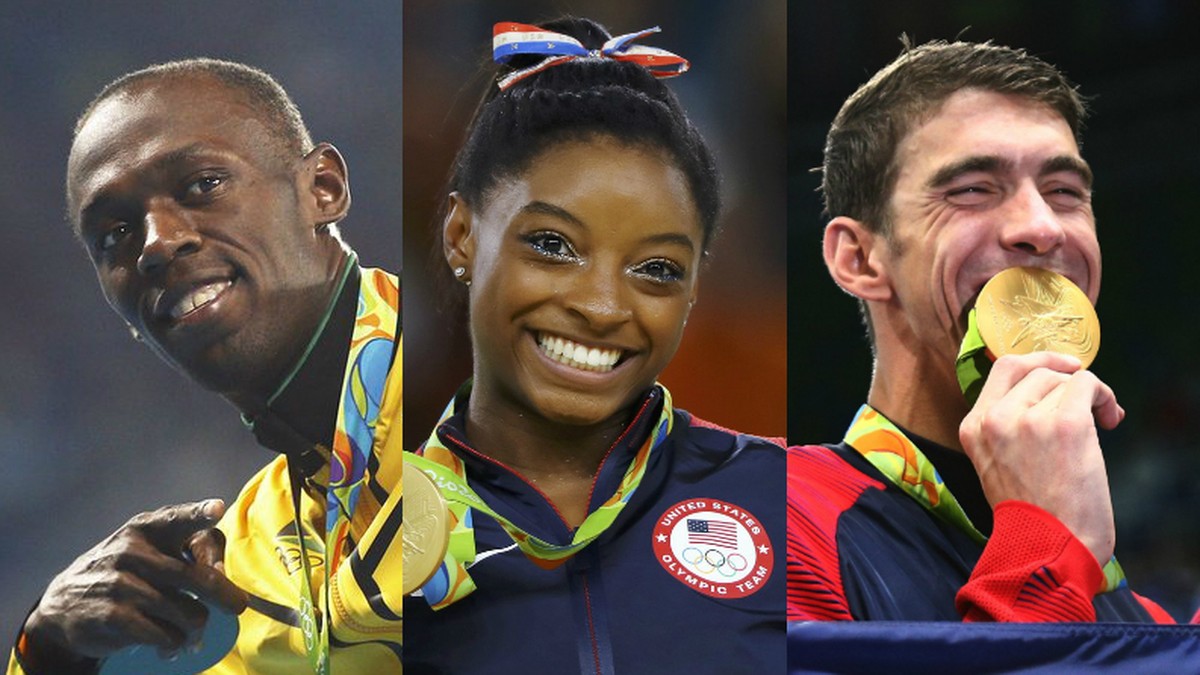 Könige von Rio: Simone Biles, Usain Bolt und Michael Phelps