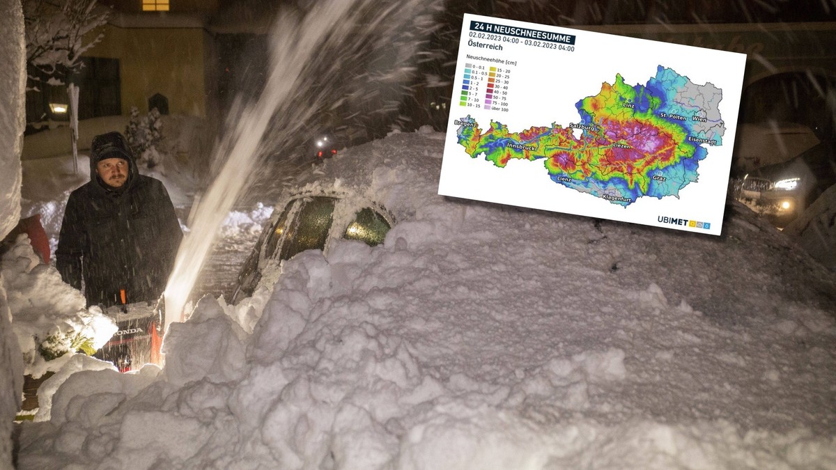 Schneewalze überrollt Österreich – und auch die Ostschweiz ist betroffen