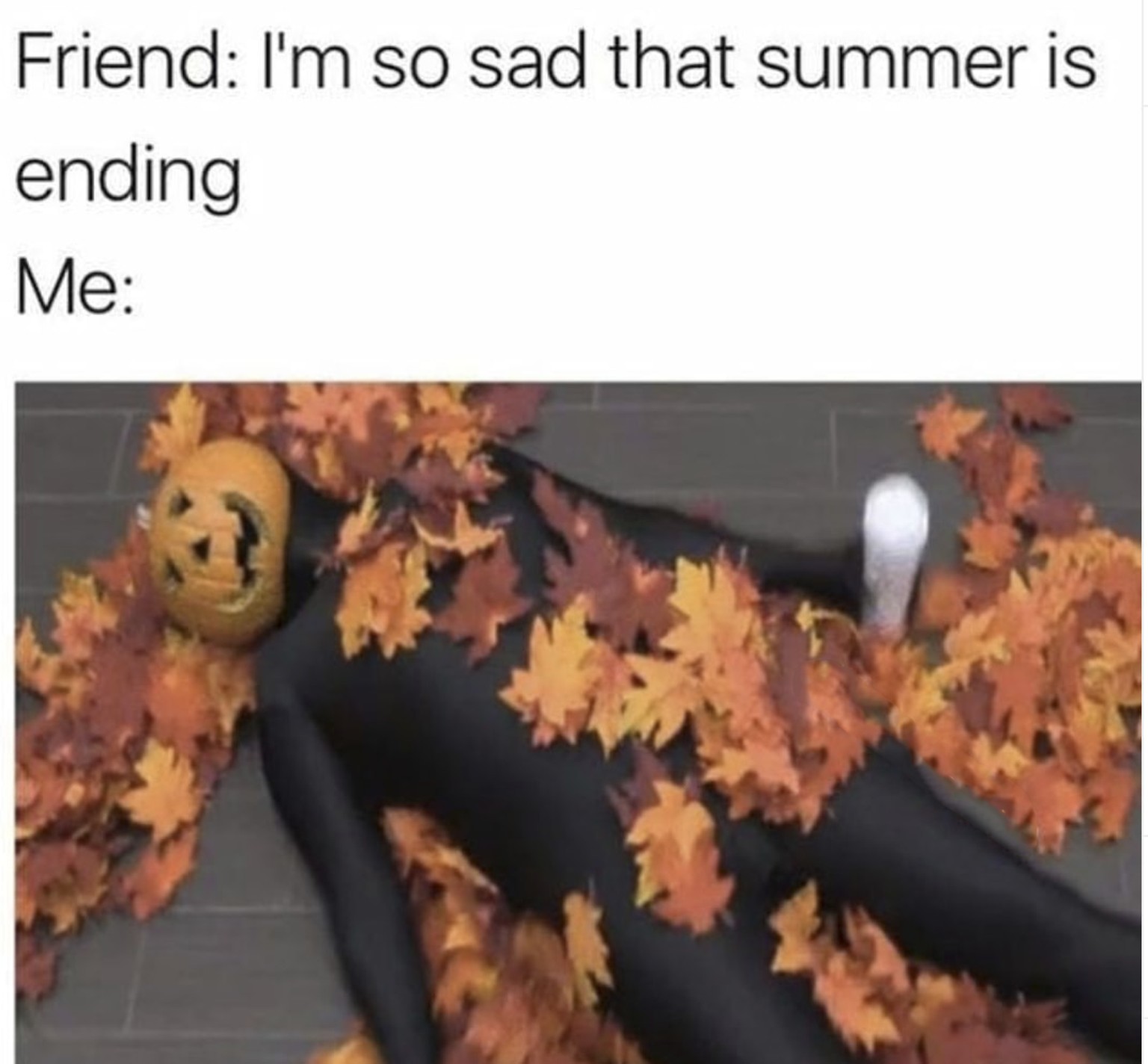 Memes, die die Freude auf den Herbst sehr gut widerspiegeln