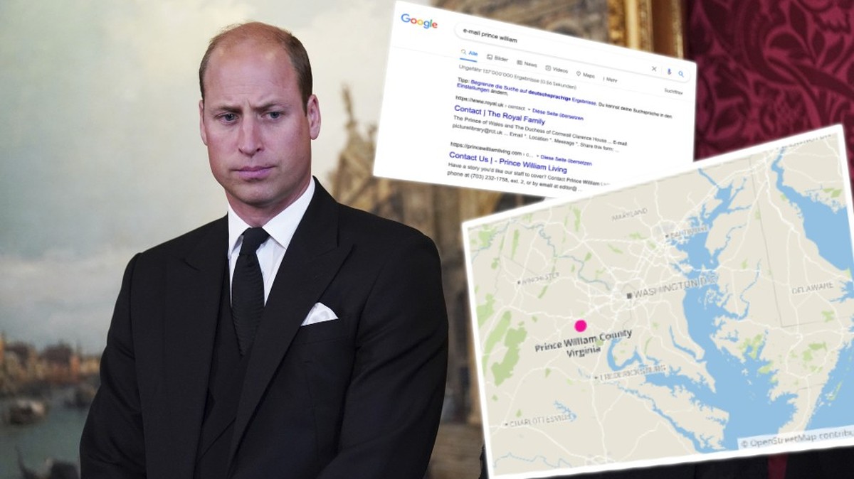 Kondolenzschreiben gehen an den falschen Prinz William – Google sei Dank