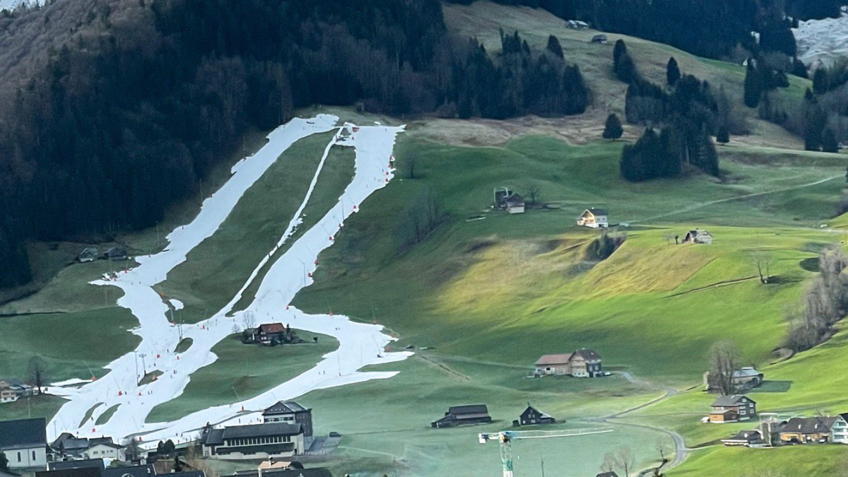 Diese Bilder von Schweizer Skipisten gehen um die Welt