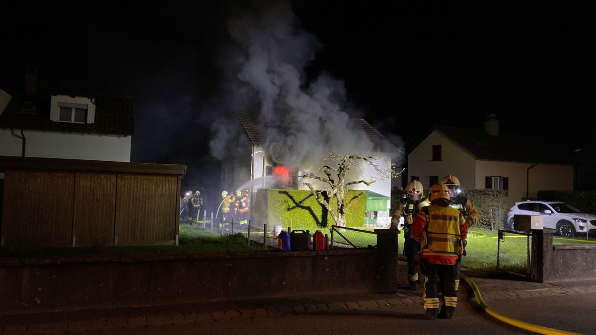 Gunzgen SO: Mann stirbt bei Hausbrand