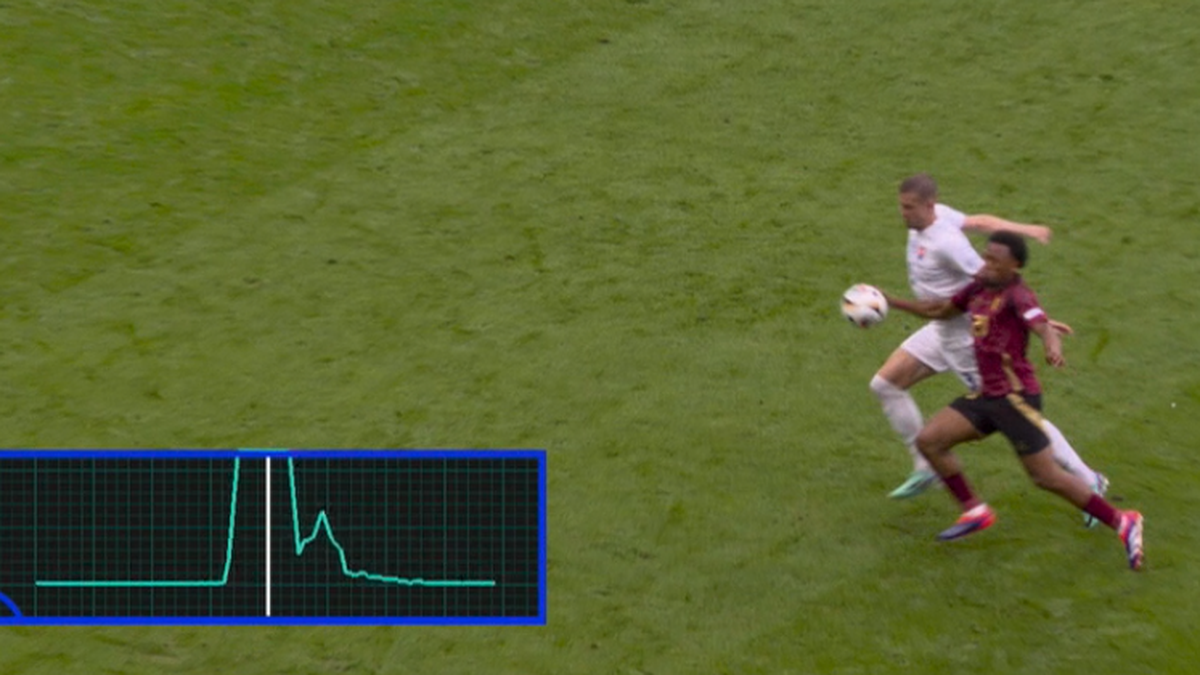 EM 2024: Neue TV-Grafik zeigt, was Sensor im Ball bei Belgien misst