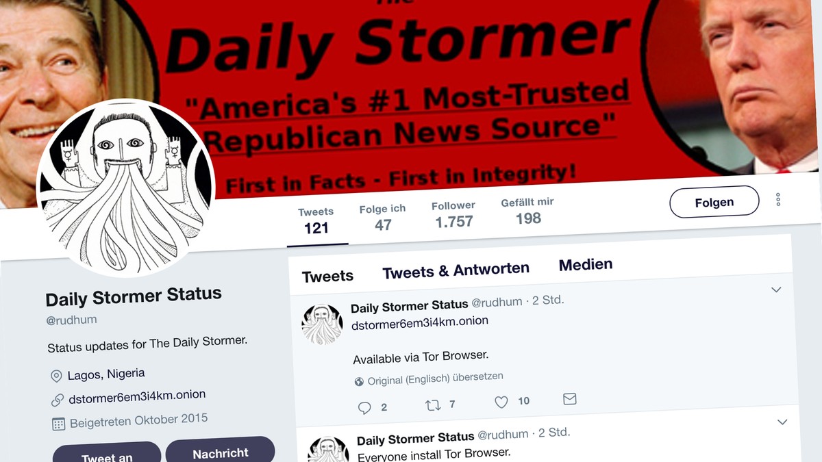 Daily Stormer offline – Rassisten und Neonazis ziehen ins Darknet