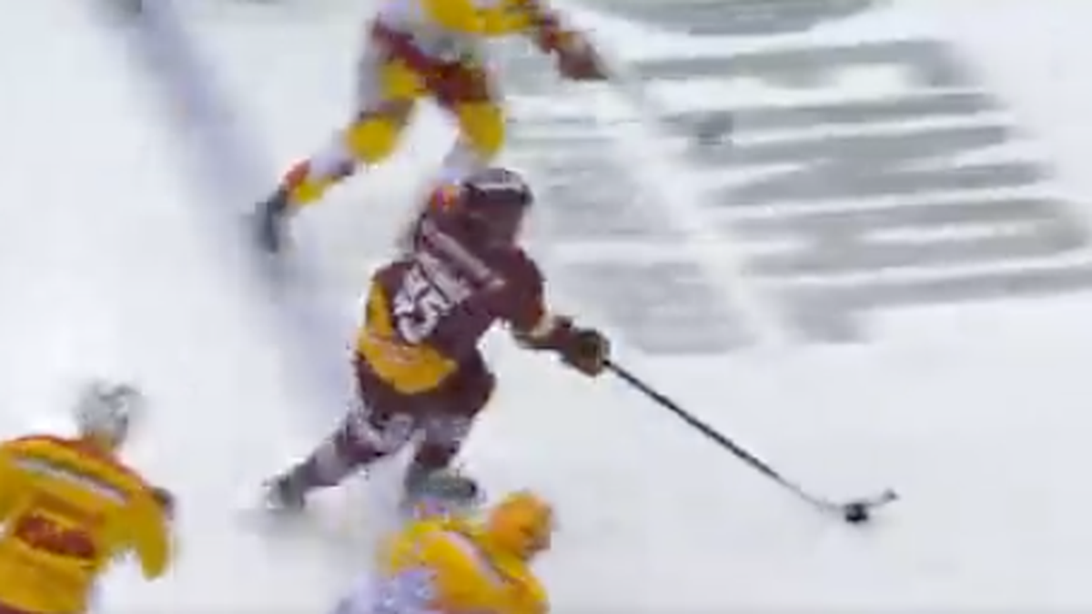 Mit diesem Traumsolo leitet Sami Vatanen den Genfer Meisterjubel ein