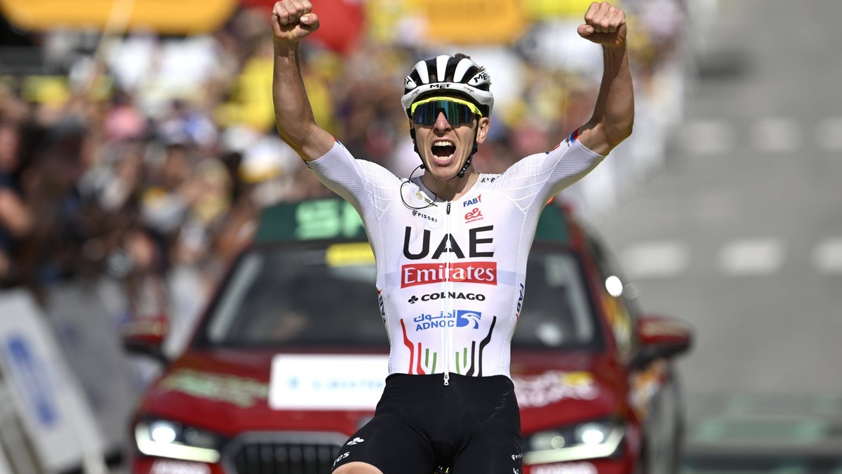 Tour de France: Tadej Pogacar fährt Jonas Vingegaard bereits früh davon