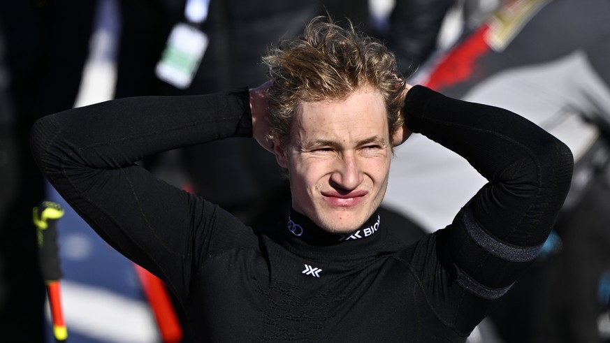 Enttäuscht: Marco Odermatt verpasst an der Ski-WM im Super-G das Podest