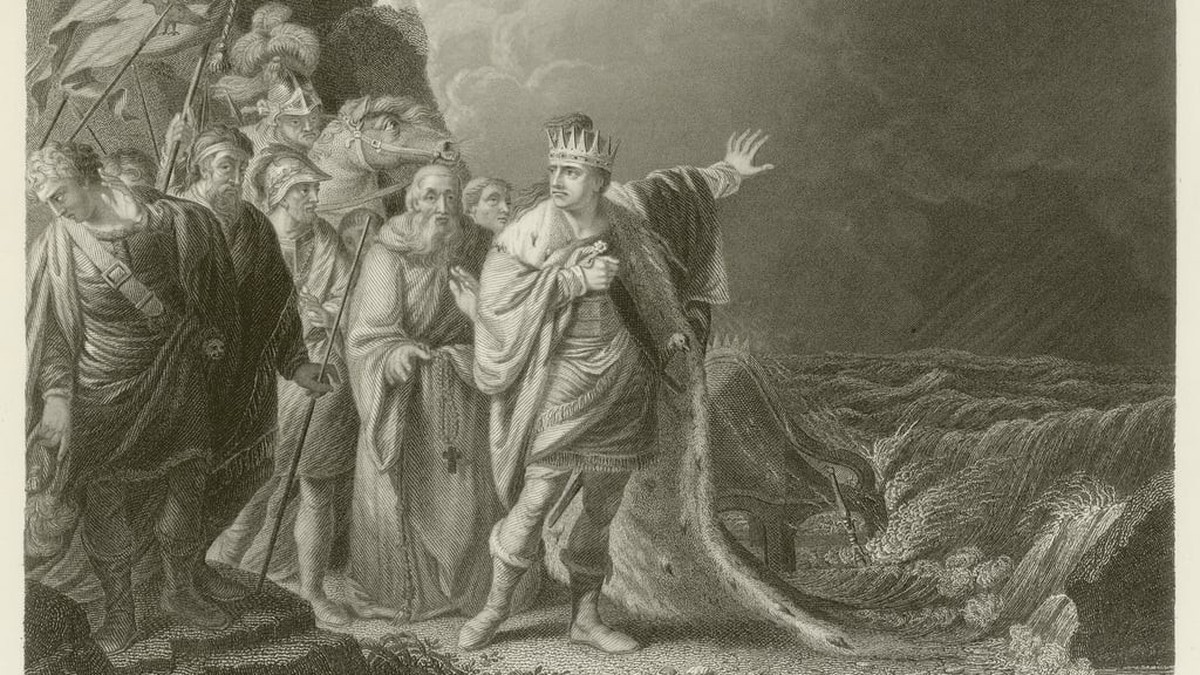 König Knut und die Flut, die ihm nicht gehorchen wollte