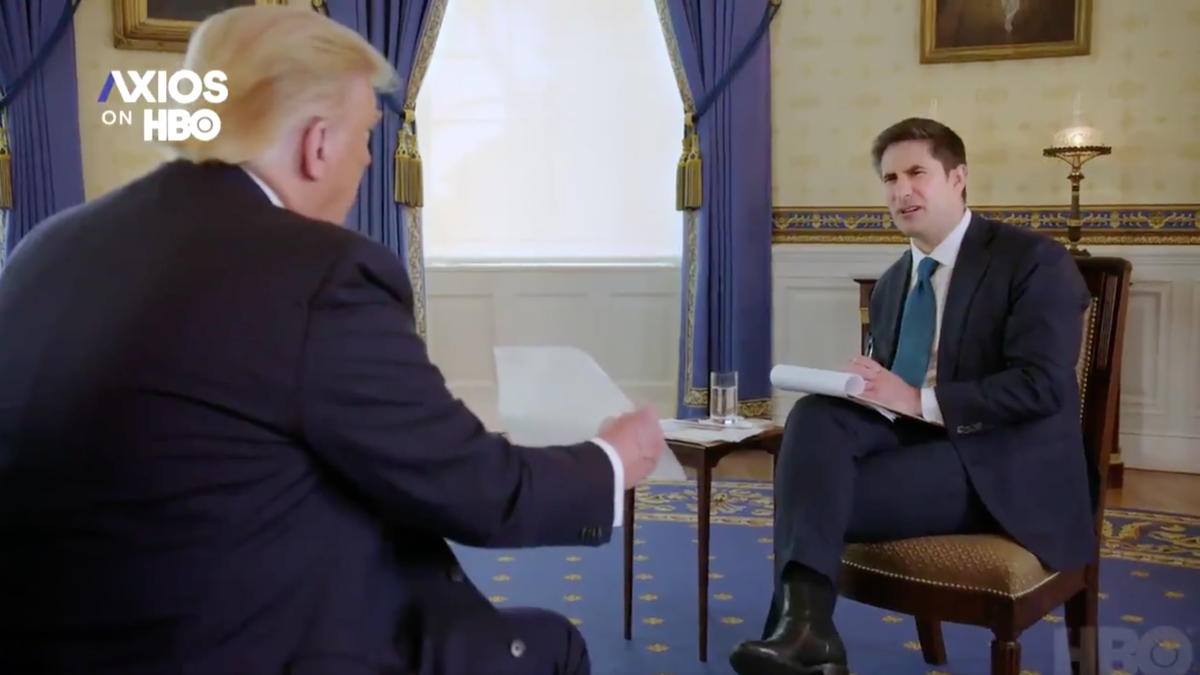 Donald Trump stiftet im Axios-Interview übers Coronavirus Verwirrung