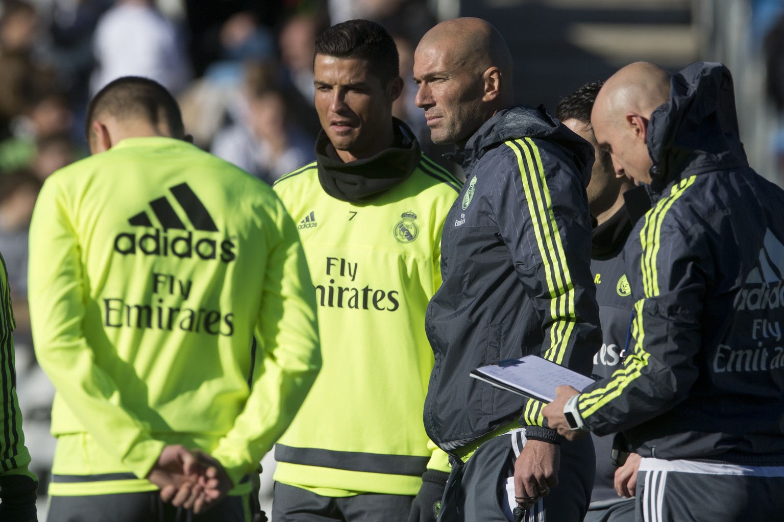 Das erste Training von Zinédine Zidane als Real-Trainer