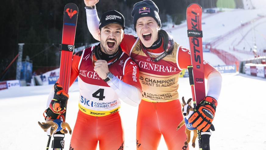 Ski-WM: Die Stimmen zum Doppelsieg von Marco Odermatt und Loïc Meillard