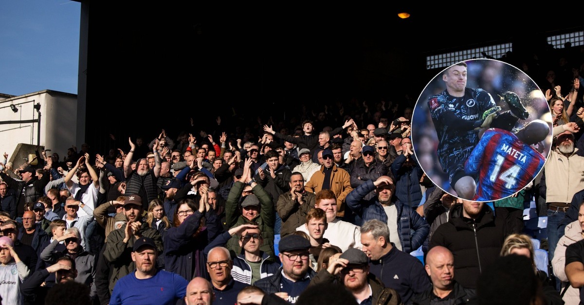 Fans von Millwall sorgen nach dem Foul an Mateta wieder für Aufsehen