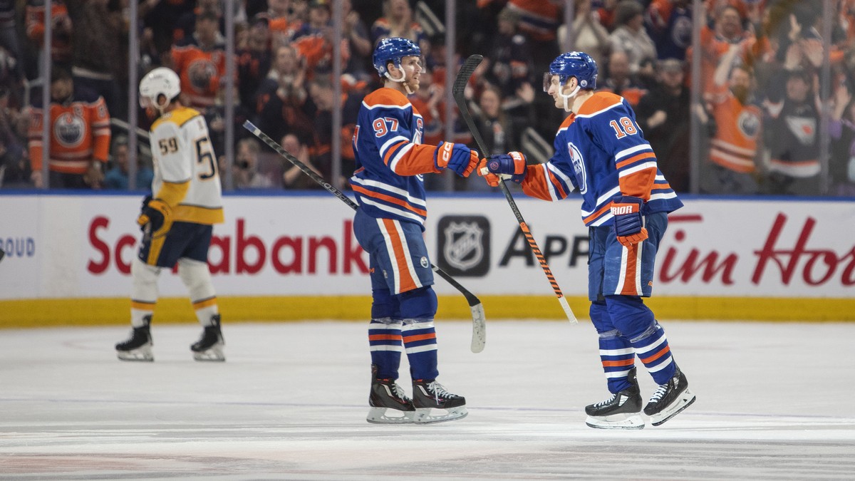 NHL: Edmontons Siegesserie reisst auch gegen Josis Predators nicht