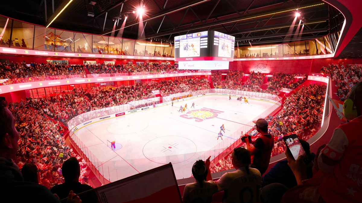 Wie in Sierre und Bern je ein neues Eishockey-Stadion entstehen soll