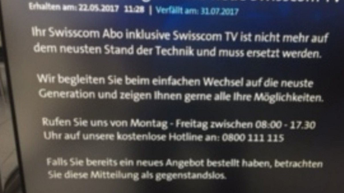 Swisscom-TV-Abo: So drängt Swisscom Kunden zum Wechsel