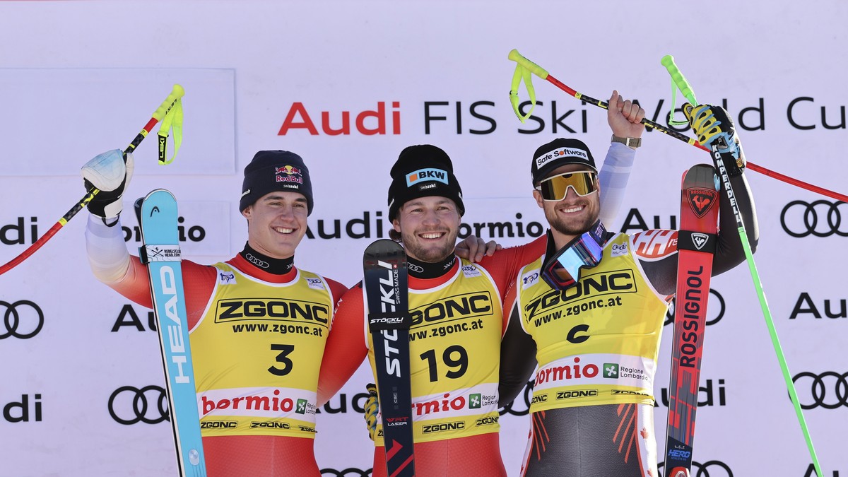 Monney und von Allmen feiern Schweizer Doppelsieg in Bormio-Abfahrt