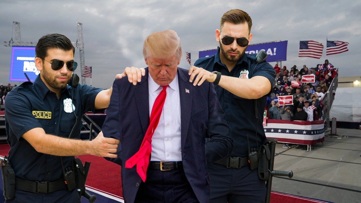 So würde eine Trump-Verhaftung aussehen 😅