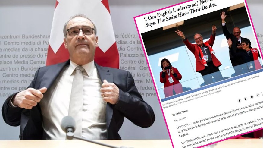 NYT fragt sich, ob Parmelin gut genug Englisch spricht