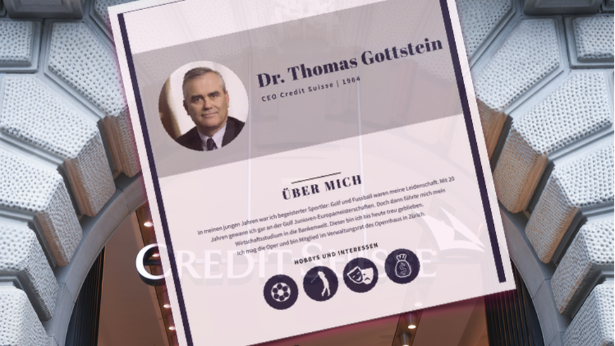 Thomas Gottstein: Das ist der Lebenslauf des neuen CEOs der Credit Suisse
