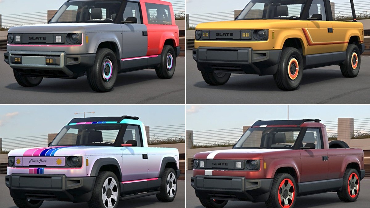 So würden watsons Slate-Elektro-Trucks aussehen. Und eure?